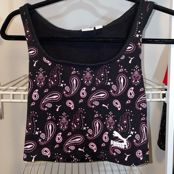 Puma | Tops | Bandana Print Puma Crop Top | Poshmark